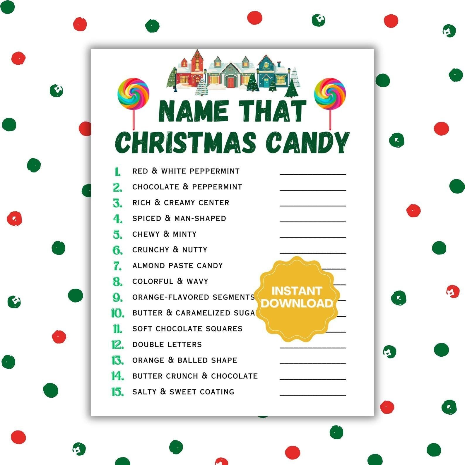 Christmas Candy Game | Christmas Party Games | Christmas Candy Scramble ...