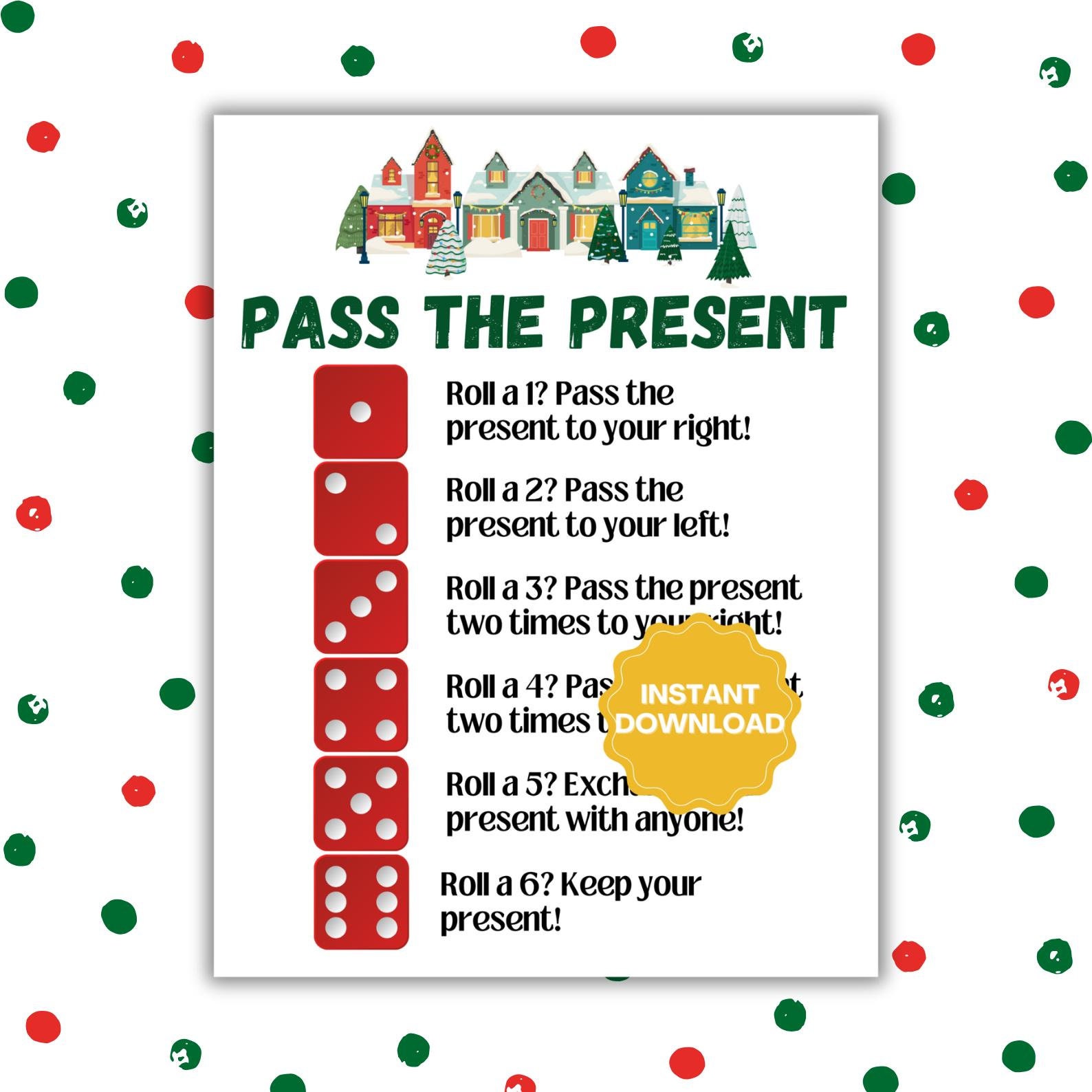 Christmas Pass the Present | Christmas Party Games | Christmas Dice ...