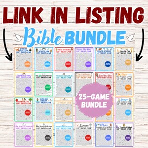 Bible Left Right Game L Noah's Ark Game L Sunday School Church Games L ...