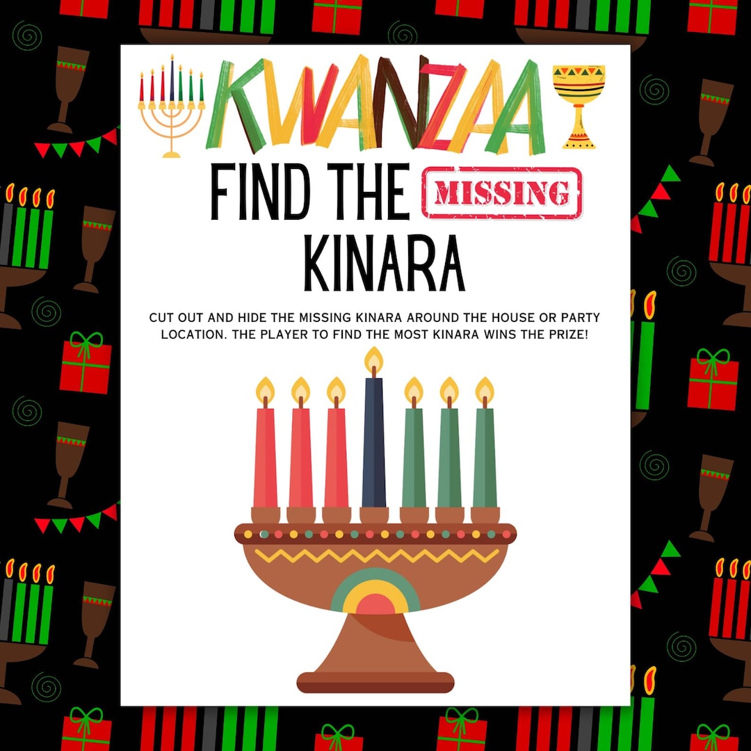 Kwanzaa Scavenger Hunt Printable Kwanzaa Games Family Kwanzaa Games ...