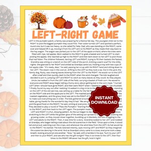 Fall Left-right Game L Printable Fall Left-right L Printable Fall Games ...