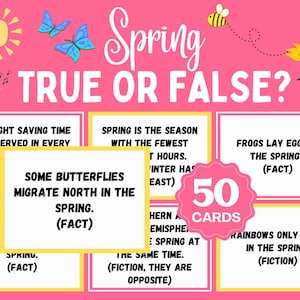 Spring Trivia Game | Spring True or False | Spring Party Games ...