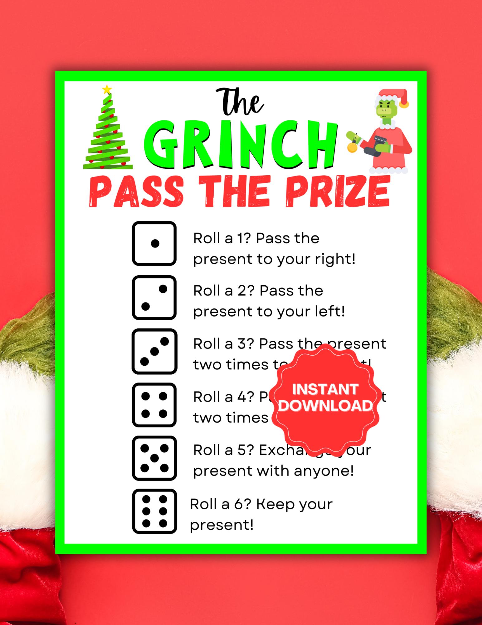 The Grinch Christmas Game | Grinch Pass the Prize Game | Fun Grinch ...