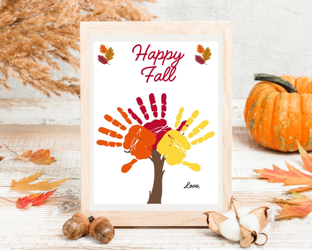 Fall Handprint Craft | Fall-themed Crafts | Fall Craft Activities ...