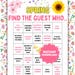 Spring Bingo Game | Spring Find the Guest Bingo | Spring Bingo ...
