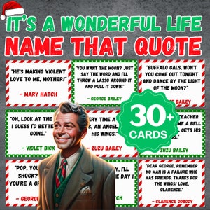 It's a Wonderful Life Movie Game | Name That Christmas Quote | It's a ...