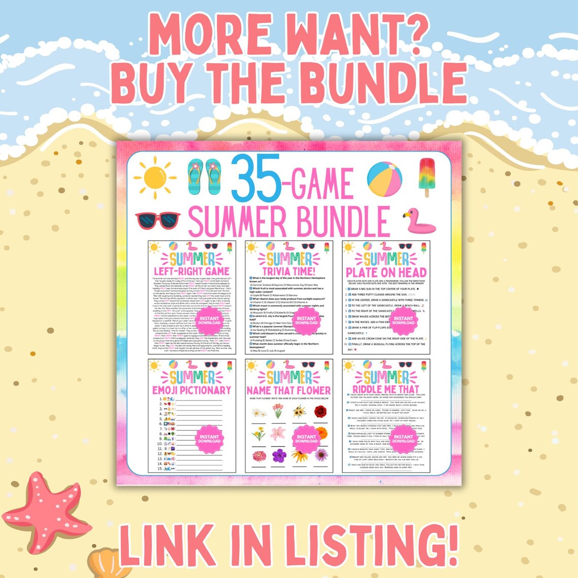 Summer Scattegories Game | Fun Summer Games | Summer Games | Family ...