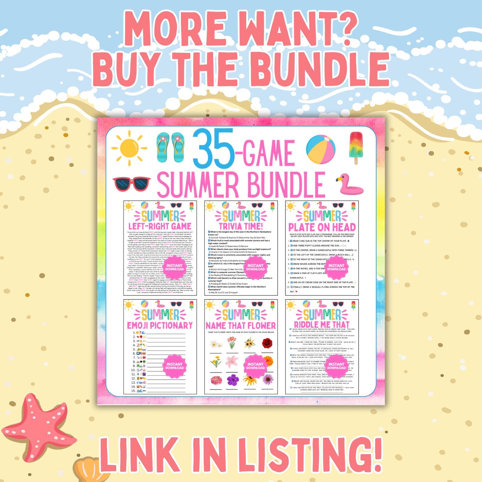 Summer Pass the Prize | Left Right Summer Game | Summer Left-right ...