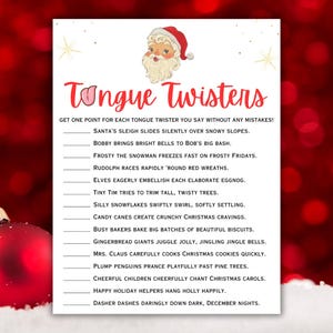 Christmas Tongue Twisters | Christmas Party Games | Funny Christmas ...