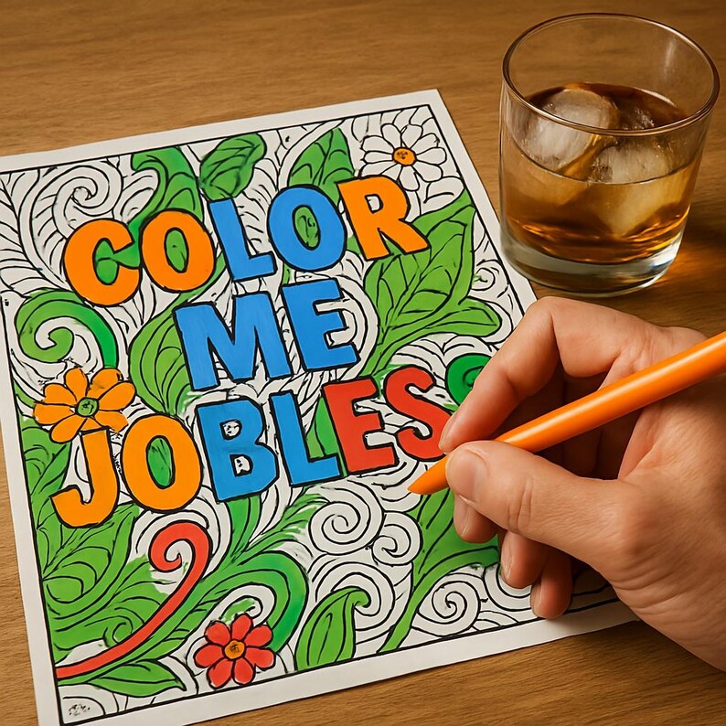 Color Me Jobless -unemployment Coloring Book – 15 Pages Download ...