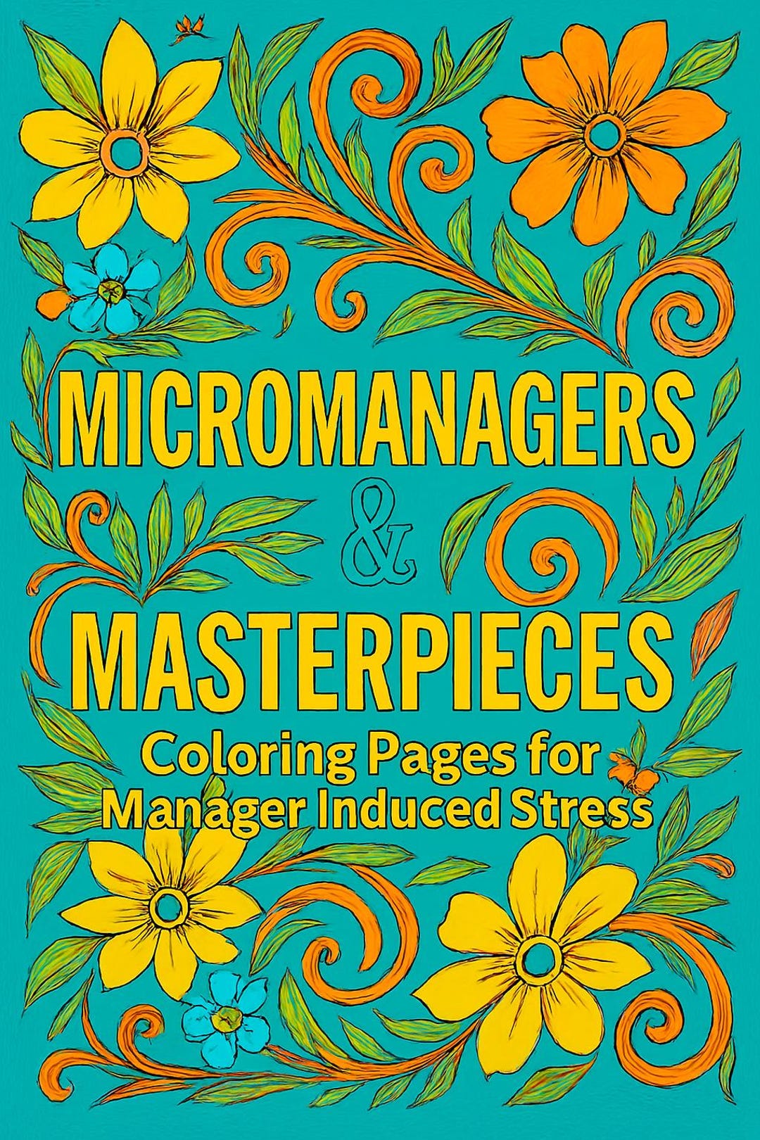 Micromanagers & Masterpieces: Funny Office Coloring Pages for Stress ...
