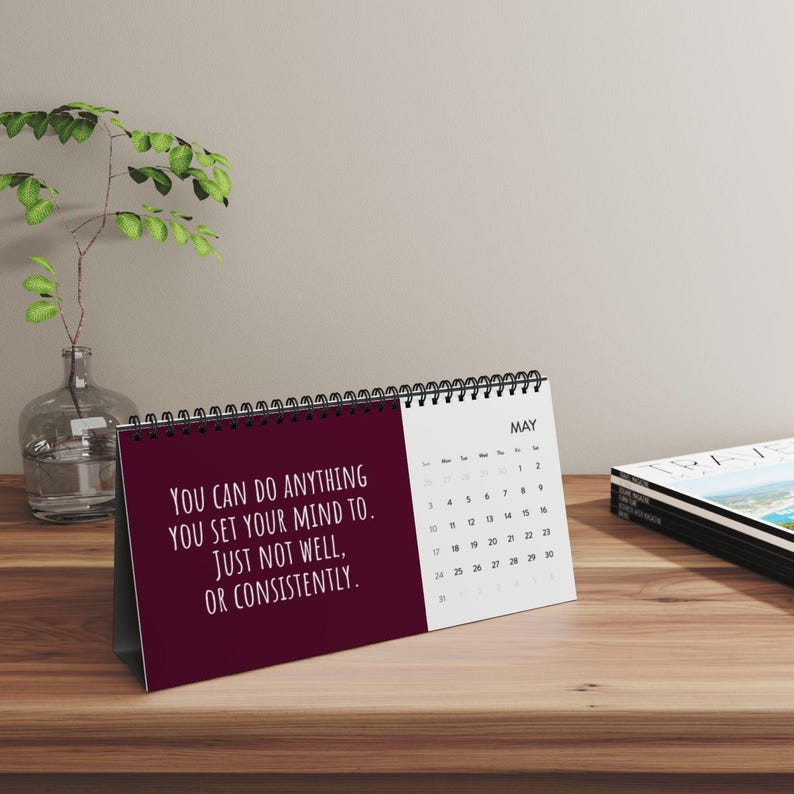 Funny 2026 Desktop Calendar - Life Hacks & Office Humor - Ideal for ...