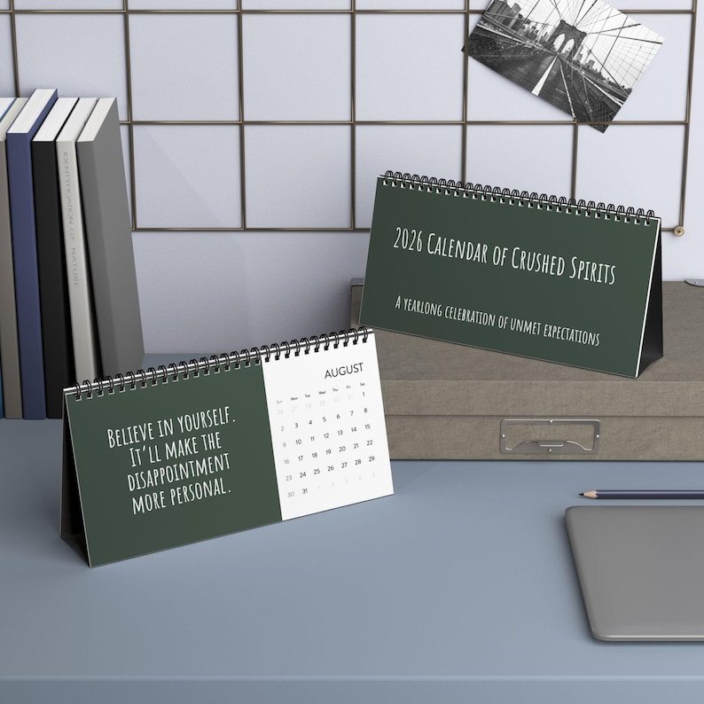 Funny 2026 Desktop Calendar - Life Hacks & Office Humor - Ideal for ...