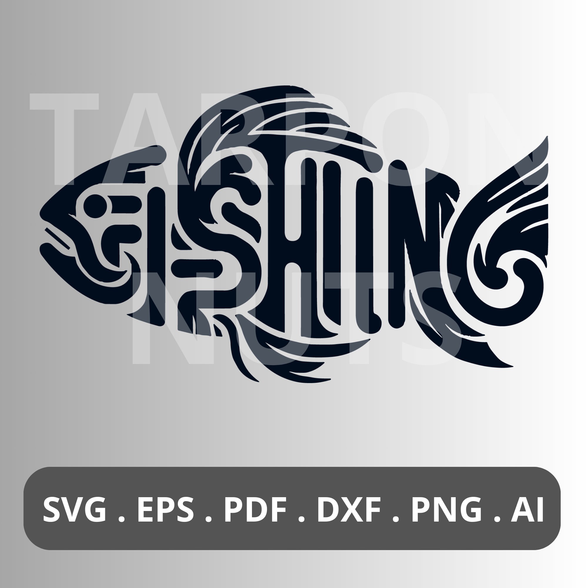 Fishing SVG | Fishing Letters SVG | Fishing Letters Printable | Fish ...