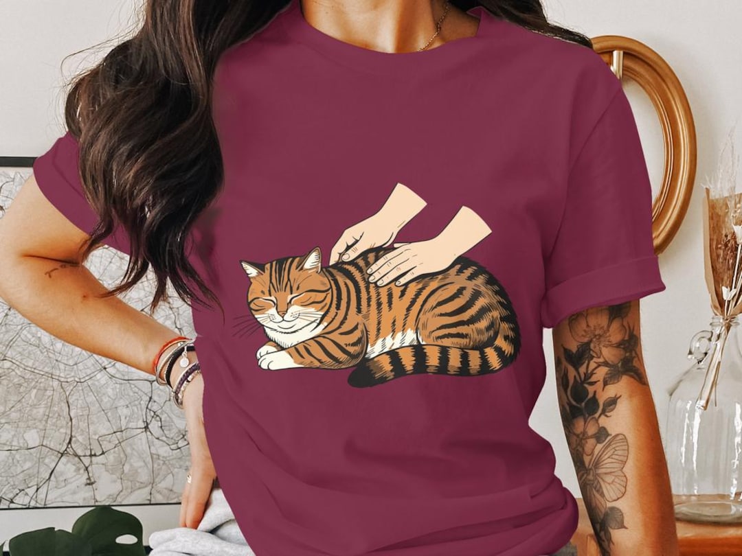 Massaging the Cat Svg | Vintage Cat Svg | Relaxed Cat Png | Retro ...