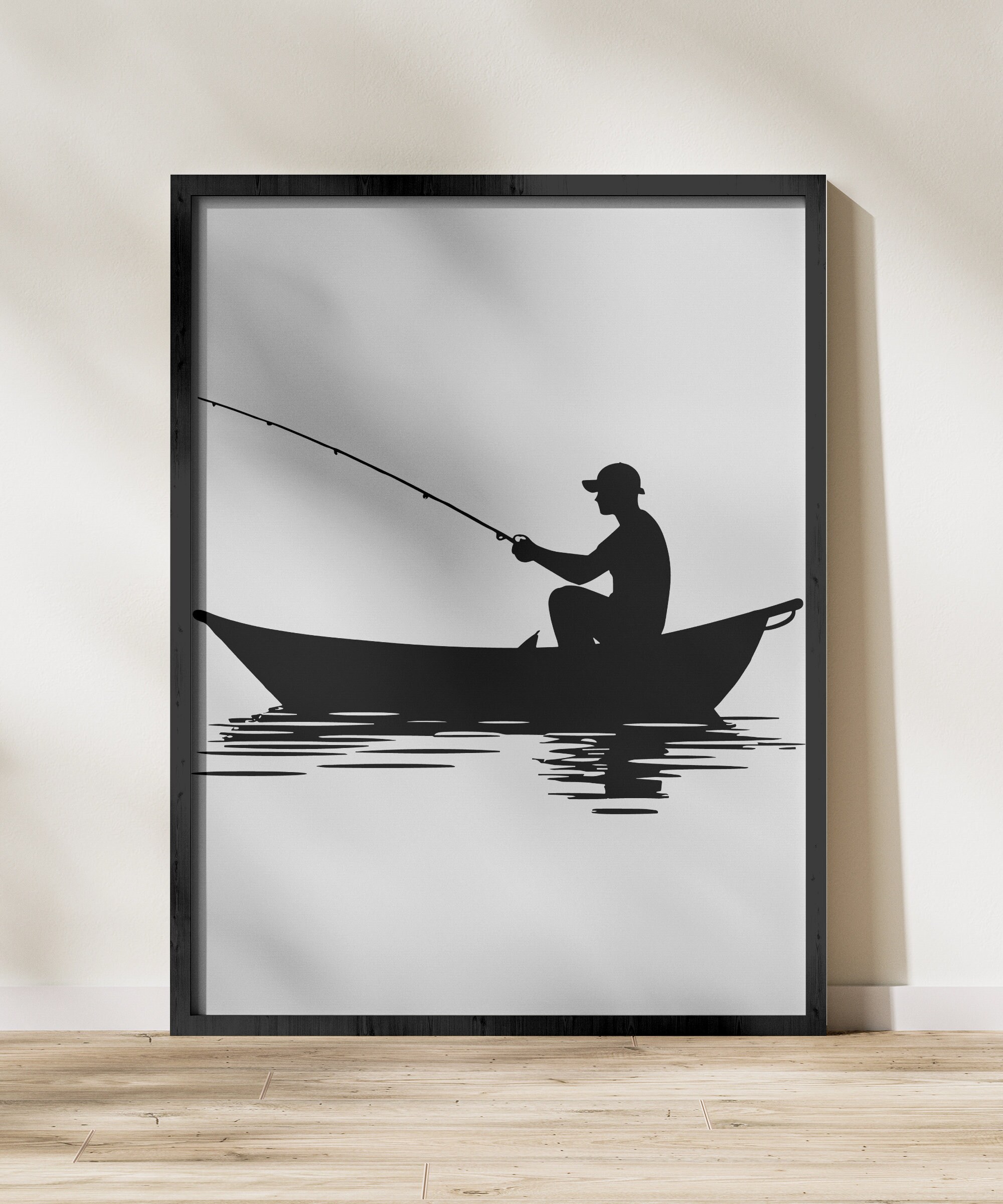 4 Fishing Boat SVG | Fisherman SVG | Boat Silhouette | Fisherman ...