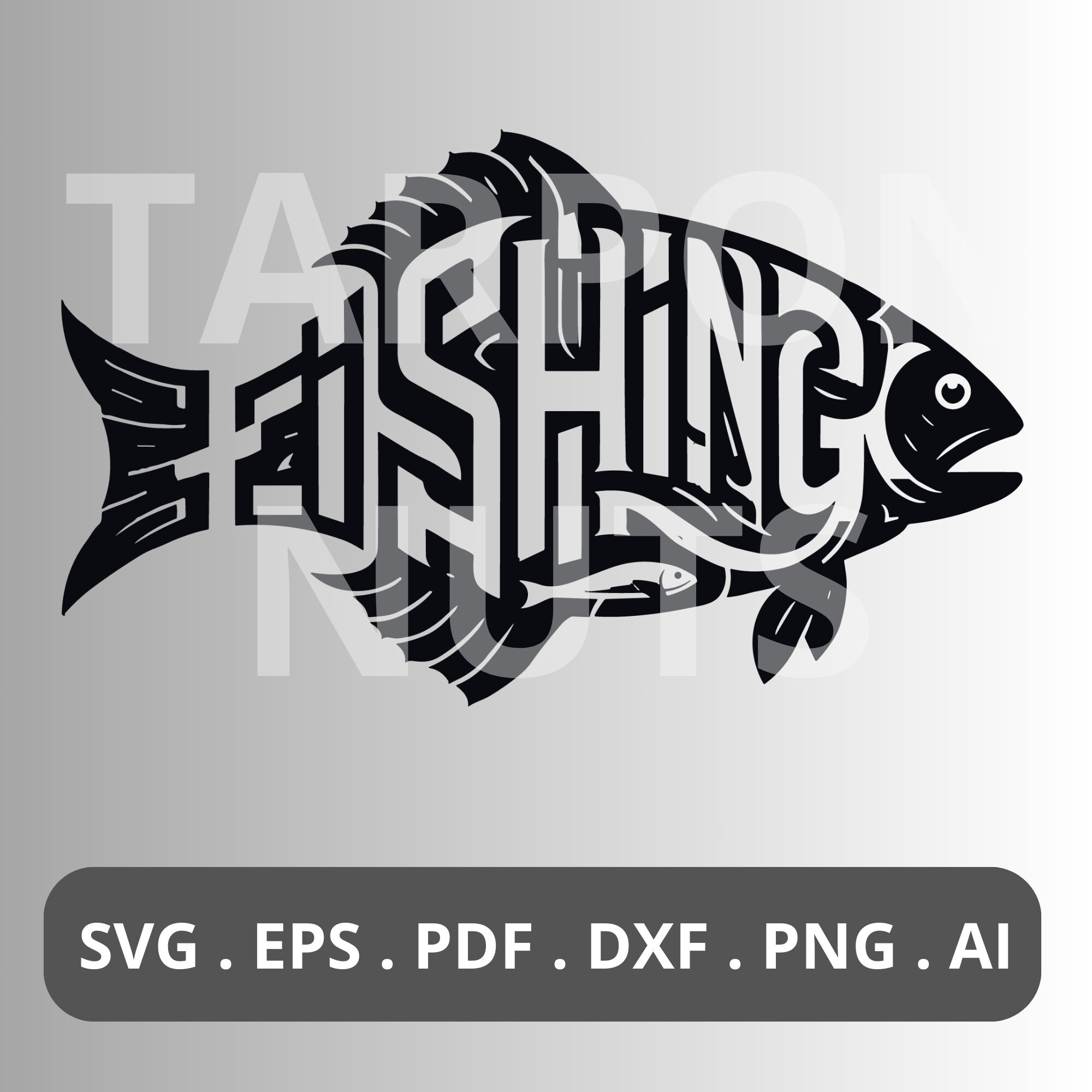 Fishing Letters SVG | Fishing Letters Printable | Cricut Fishing Svg ...