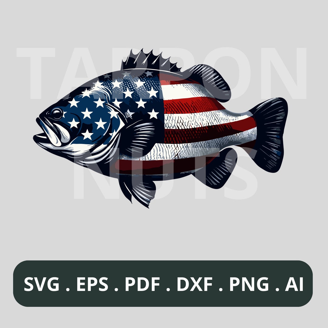 Bass Fishing Svg Black Bass Svg Bass Fish Clipart Bass Vector American ...