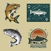 12 Fish SVG Bundle | 12 Trout Svg Bundle | Fishing SVG | Printable Art ...