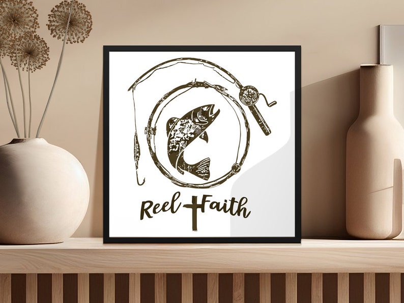 Reel Faith Svg Christian Fishing Design Christian Fishing Apparel ...