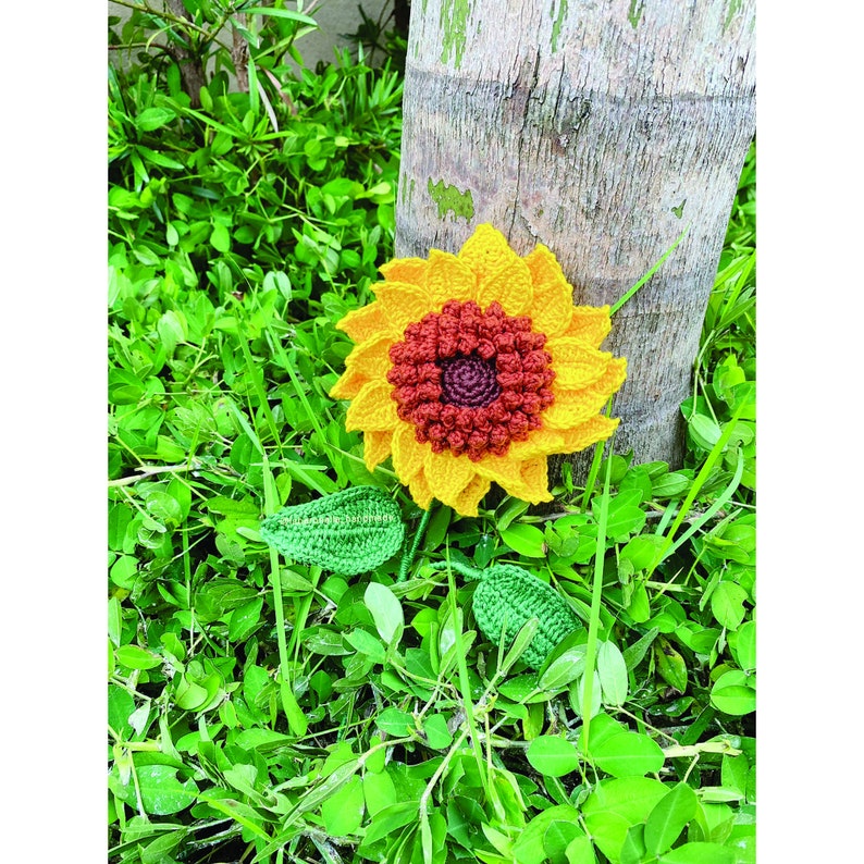 Sunflower Crochet Pattern - Flower Crochet Pattern - Sunflower ...