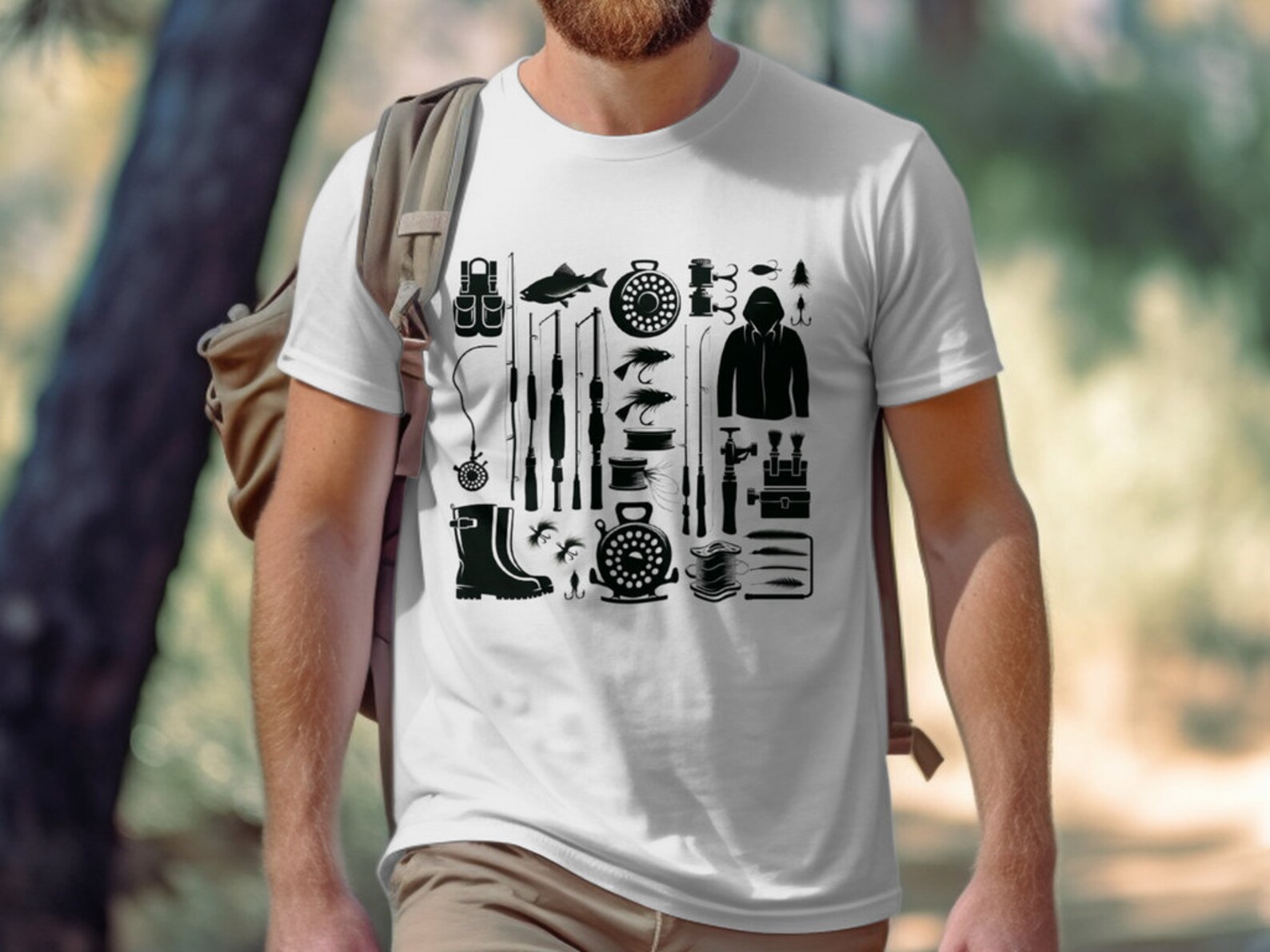 Fly Fishing Gear Svg | Fly Fishing Svg | Fishing Equipment Silhouettes ...