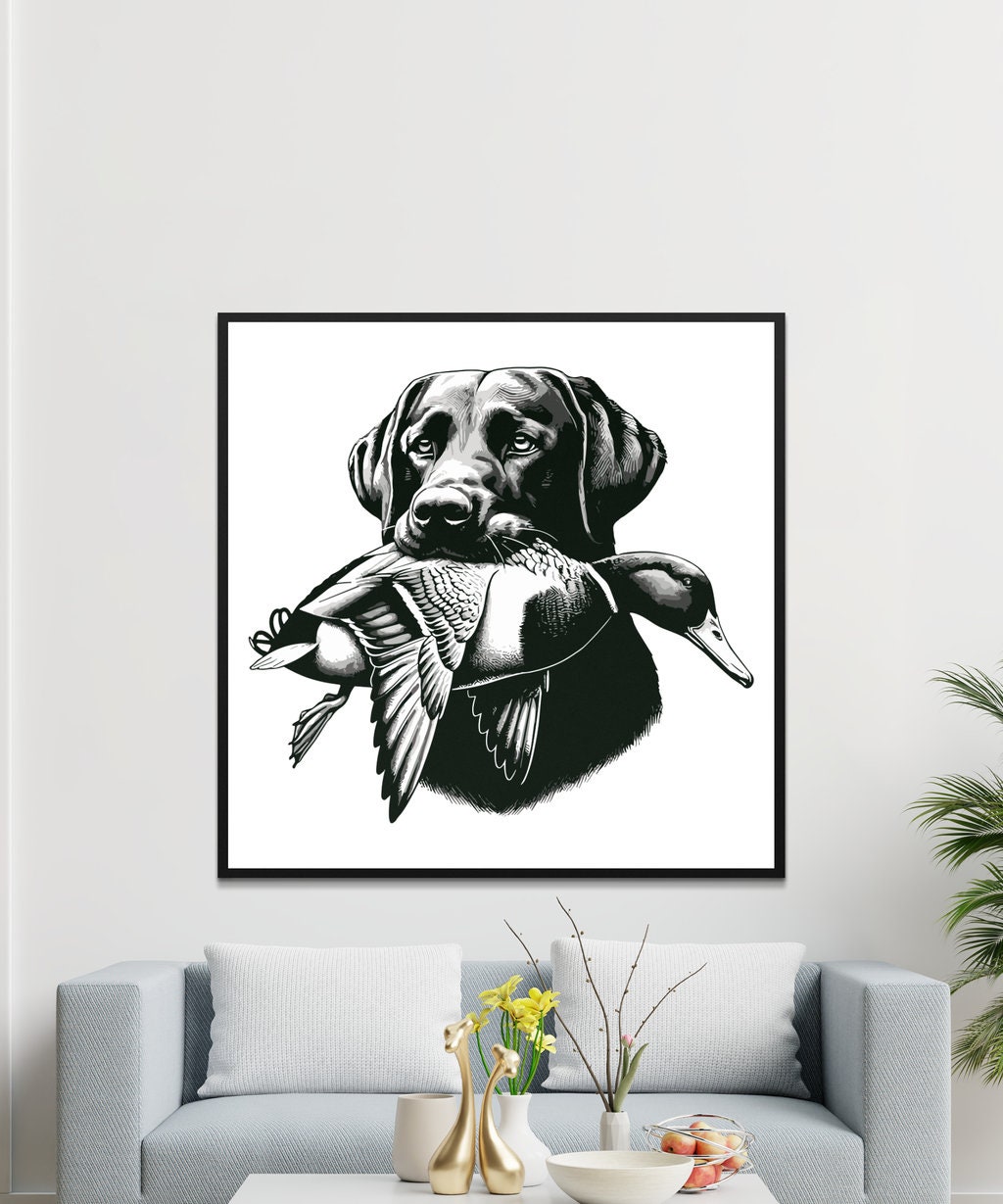 Labrador Hunting Svg | Labrador Hunting Png | Dog Clipart | Duck Hunter ...