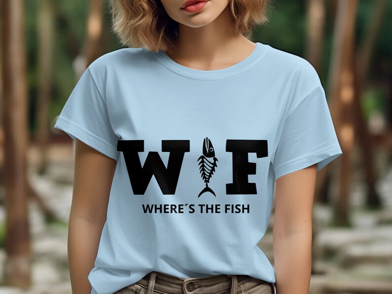 Where's the Fish SVG | WTF Fishing SVG | Fishing Humor Graphic | Black ...