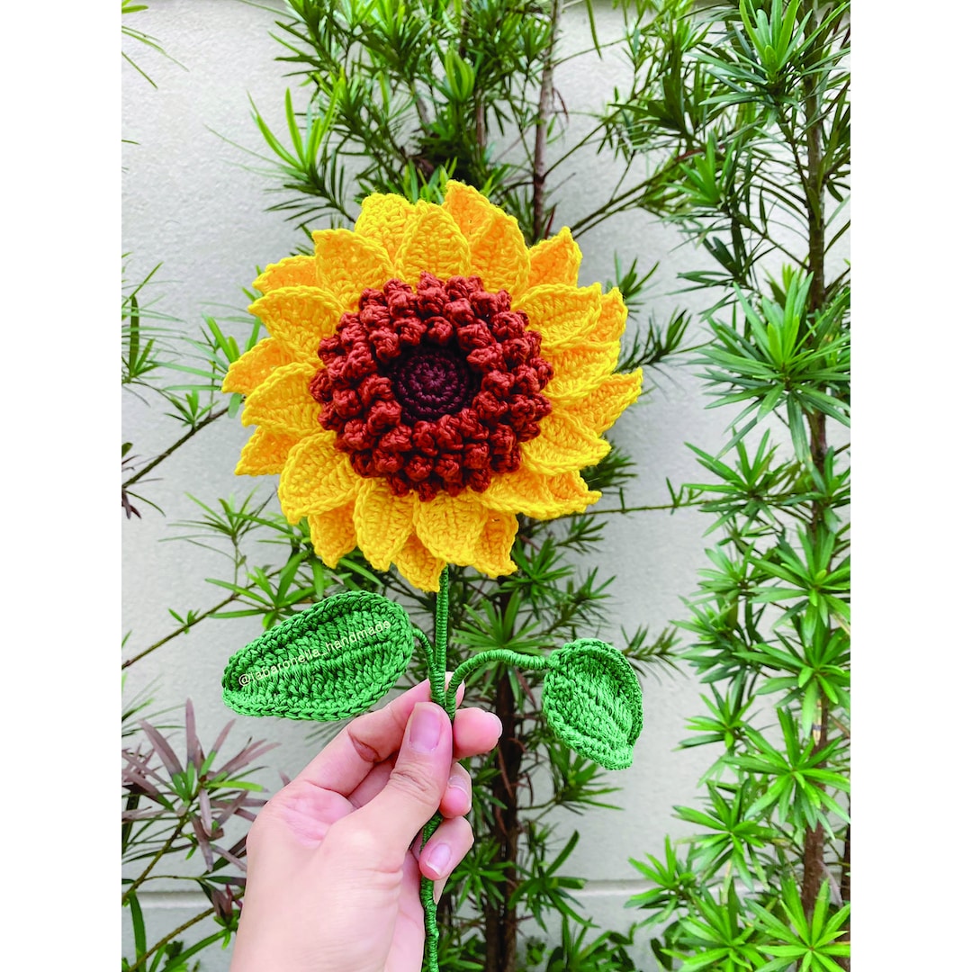 Sunflower Crochet Pattern - Flower Crochet Pattern - Sunflower ...
