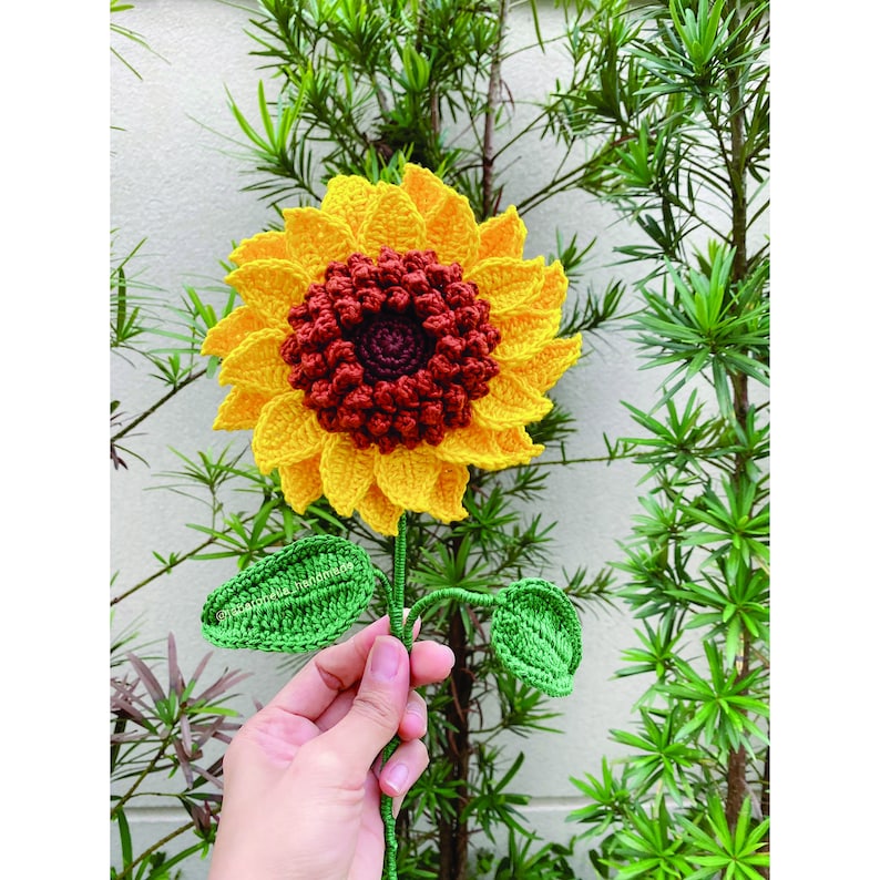 Sunflower Crochet Pattern - Flower Crochet Pattern - Sunflower ...