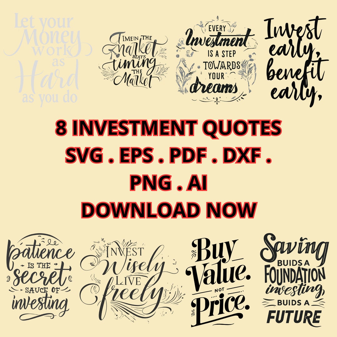 Investment Quotes Svg | Financial Quotes Png | Money Management Quotes ...