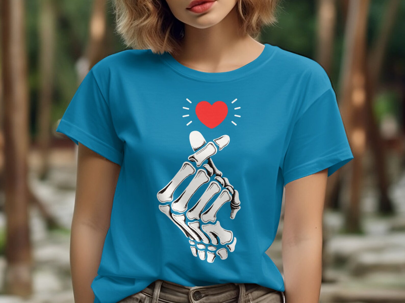 Skeleton Hand Heart Svg | Mini Heart Gesture Svg | Korean Love Sign Svg ...