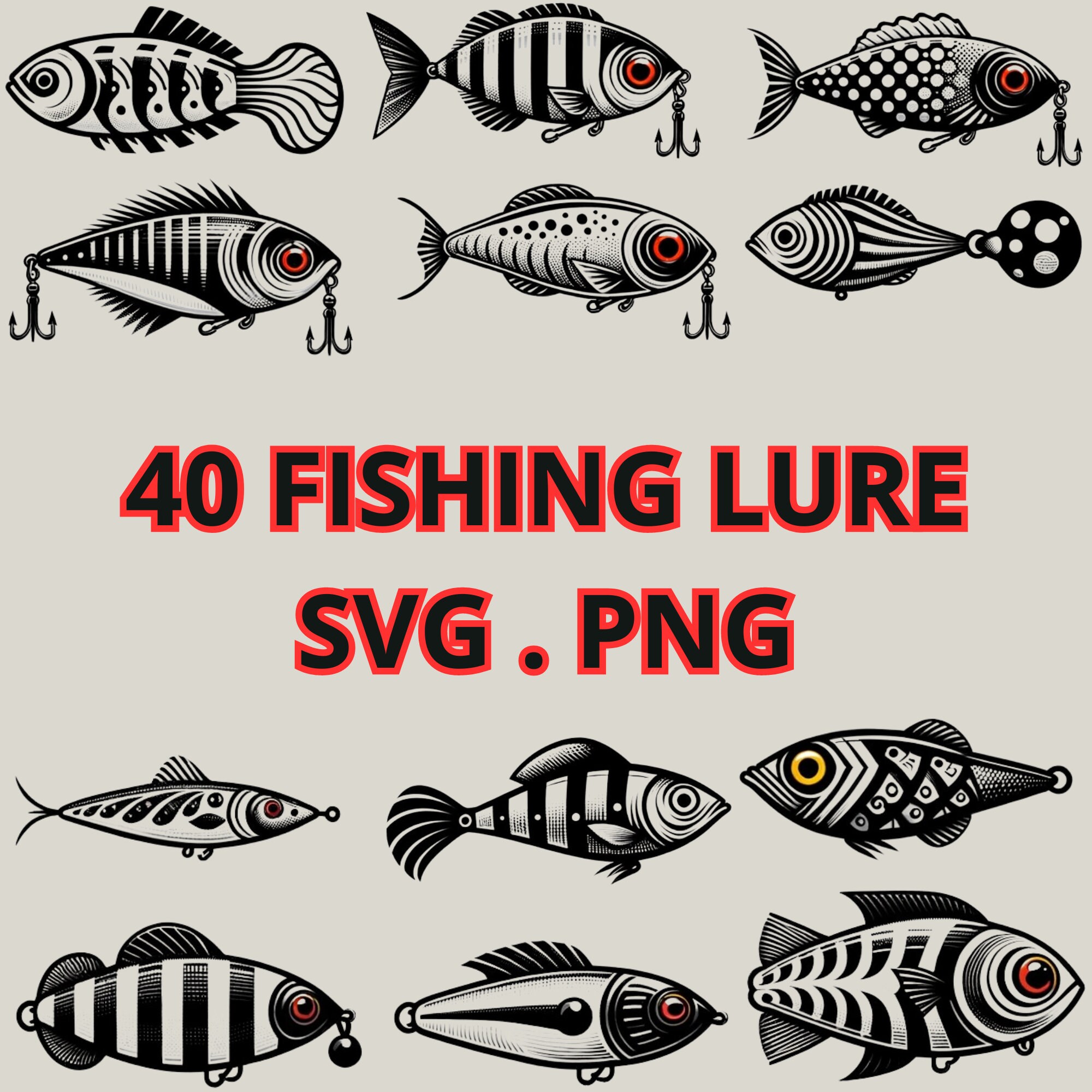 Fishing Lure SVG | Fishing Lure PNG | Fishing Lure Art | Fishing Lure ...