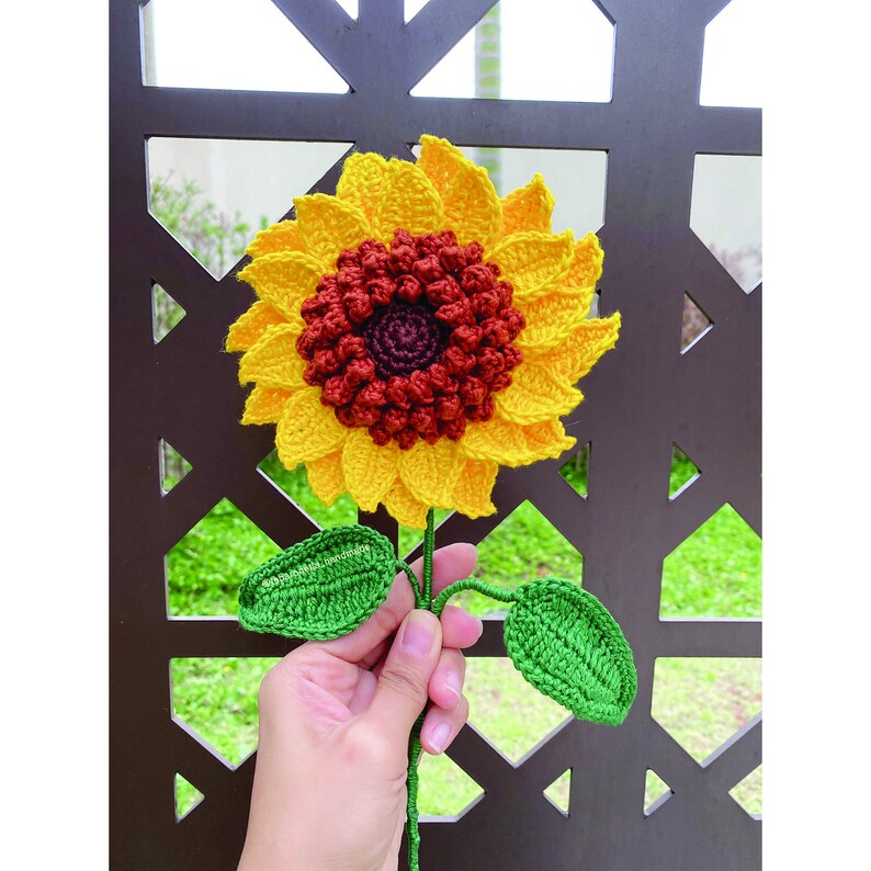 Sunflower Crochet Pattern Flower Crochet Pattern Sunflower - Etsy