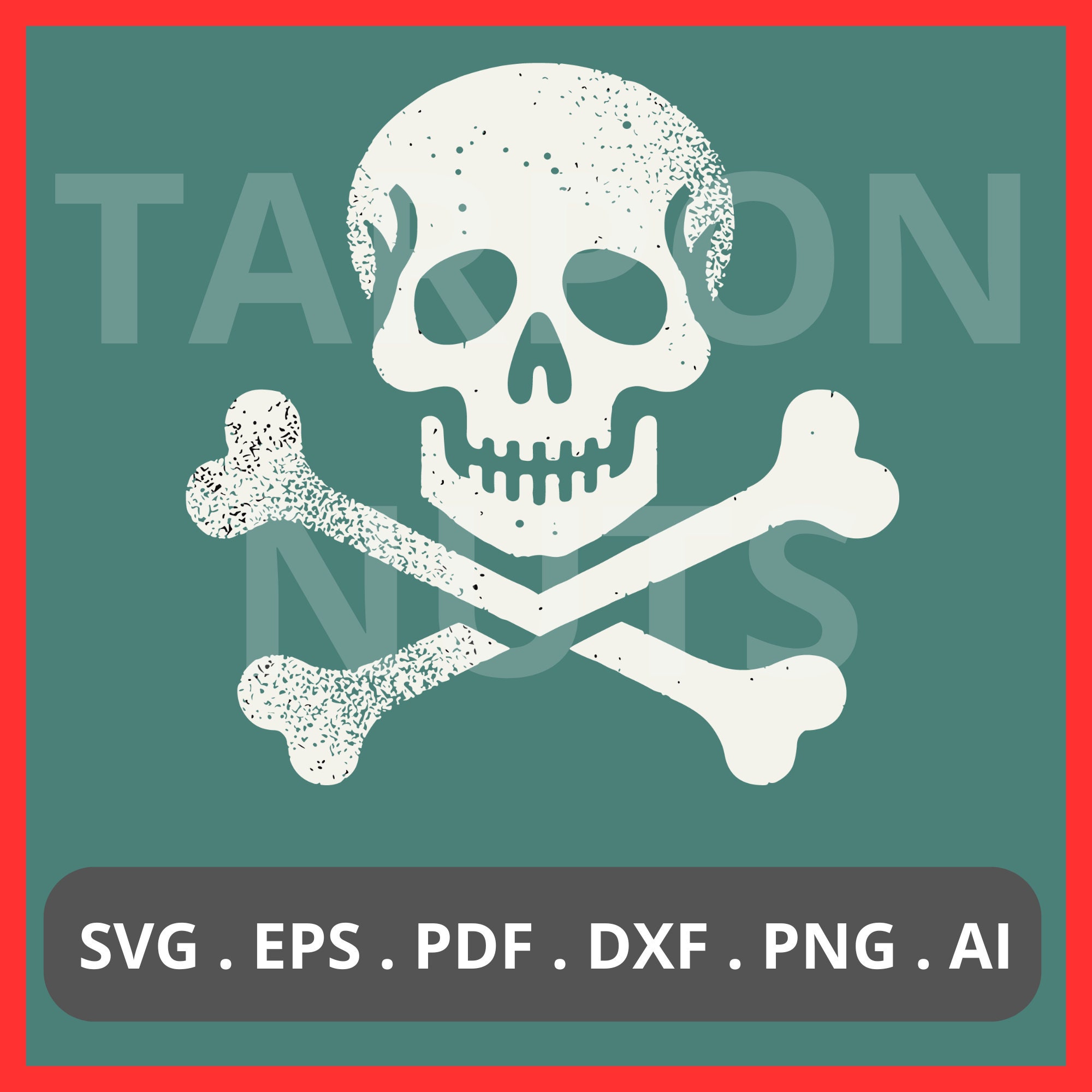 Skull and Crossbones Svg | Pirate Flag Svg | Jolly Roger Vector ...