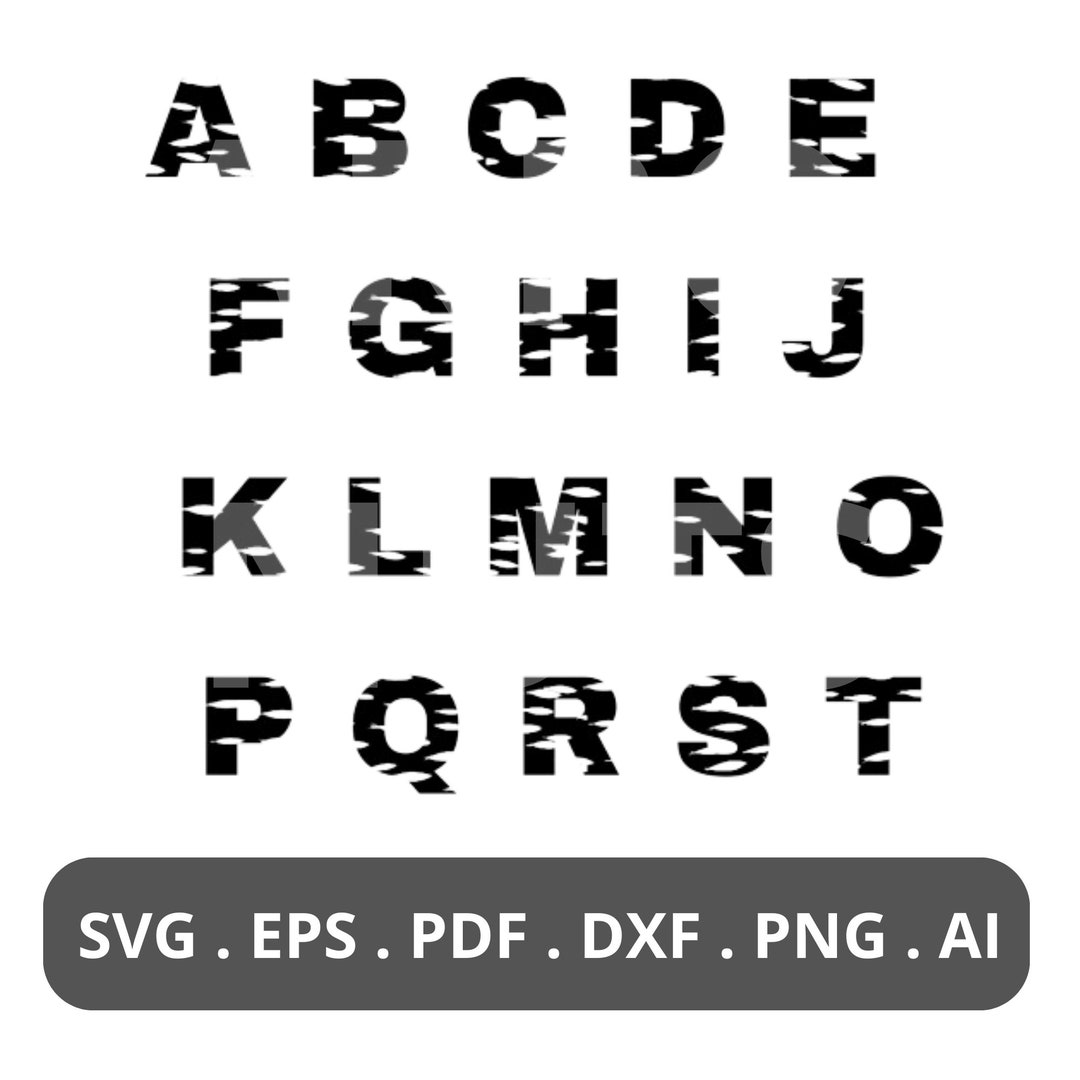 Fishing Font SVG | Fishing Letters Svg | Fishing Clipart | Letters With ...