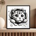 Cute Cat Svg | Cat Breaking Through Wall | Cartoon Cat Png | Funny Cat ...