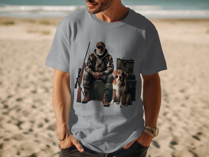 Old Man Hunter Svg | Hunting Scene Svg | Hunter With Dog Svg | Hunting ...