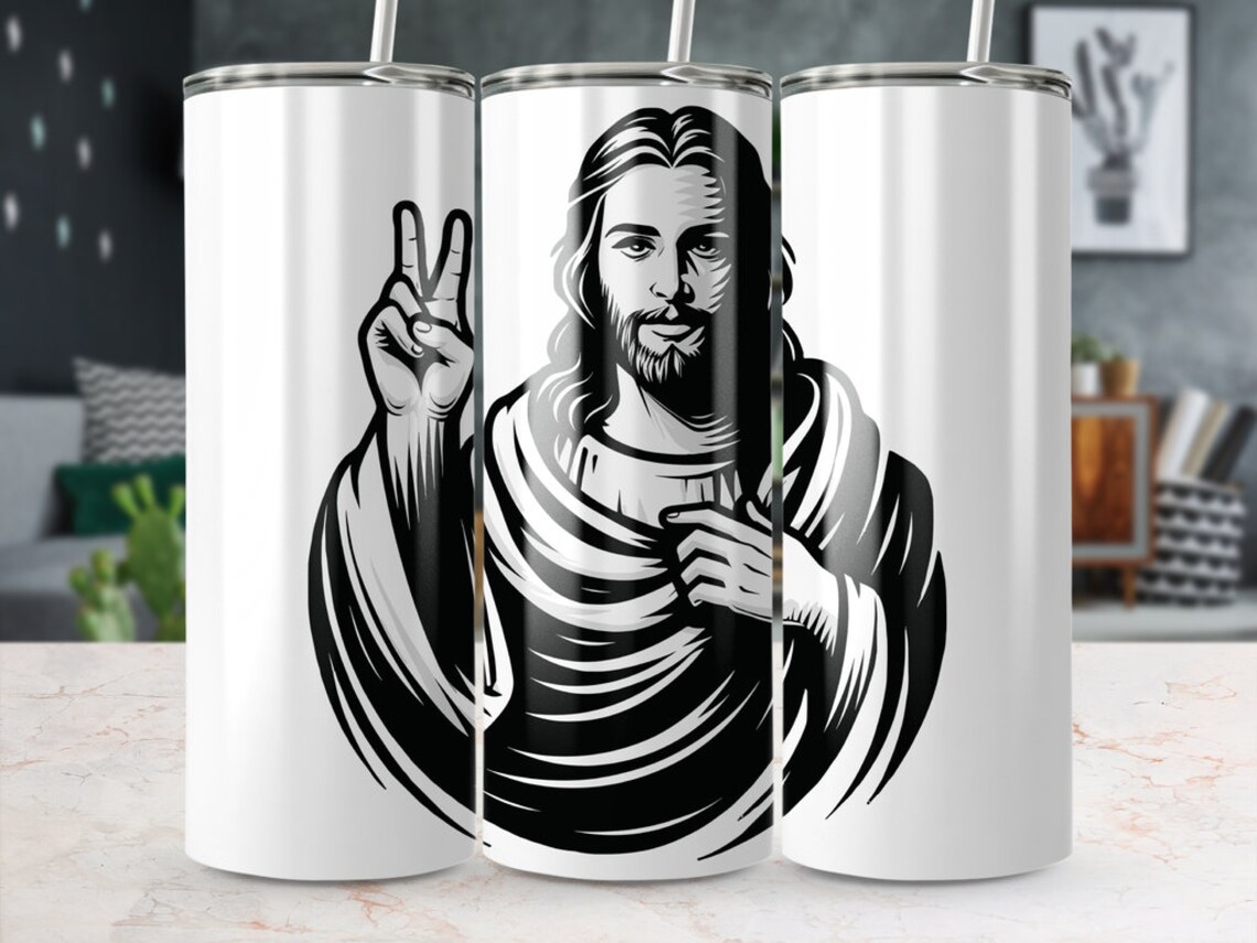 Cool Jesus Svg | Son of God SVG | Jesus Peace Sign Png | Religious ...
