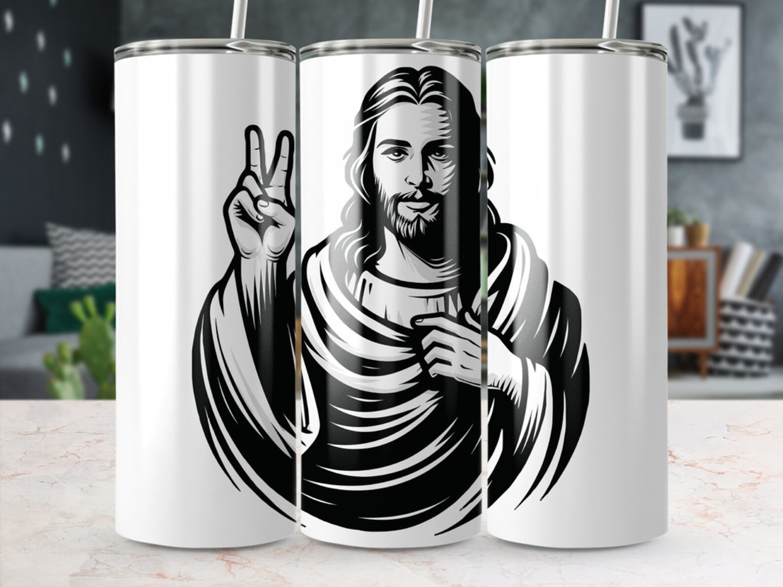 Cool Jesus Svg | Son of God SVG | Jesus Peace Sign Png | Religious ...