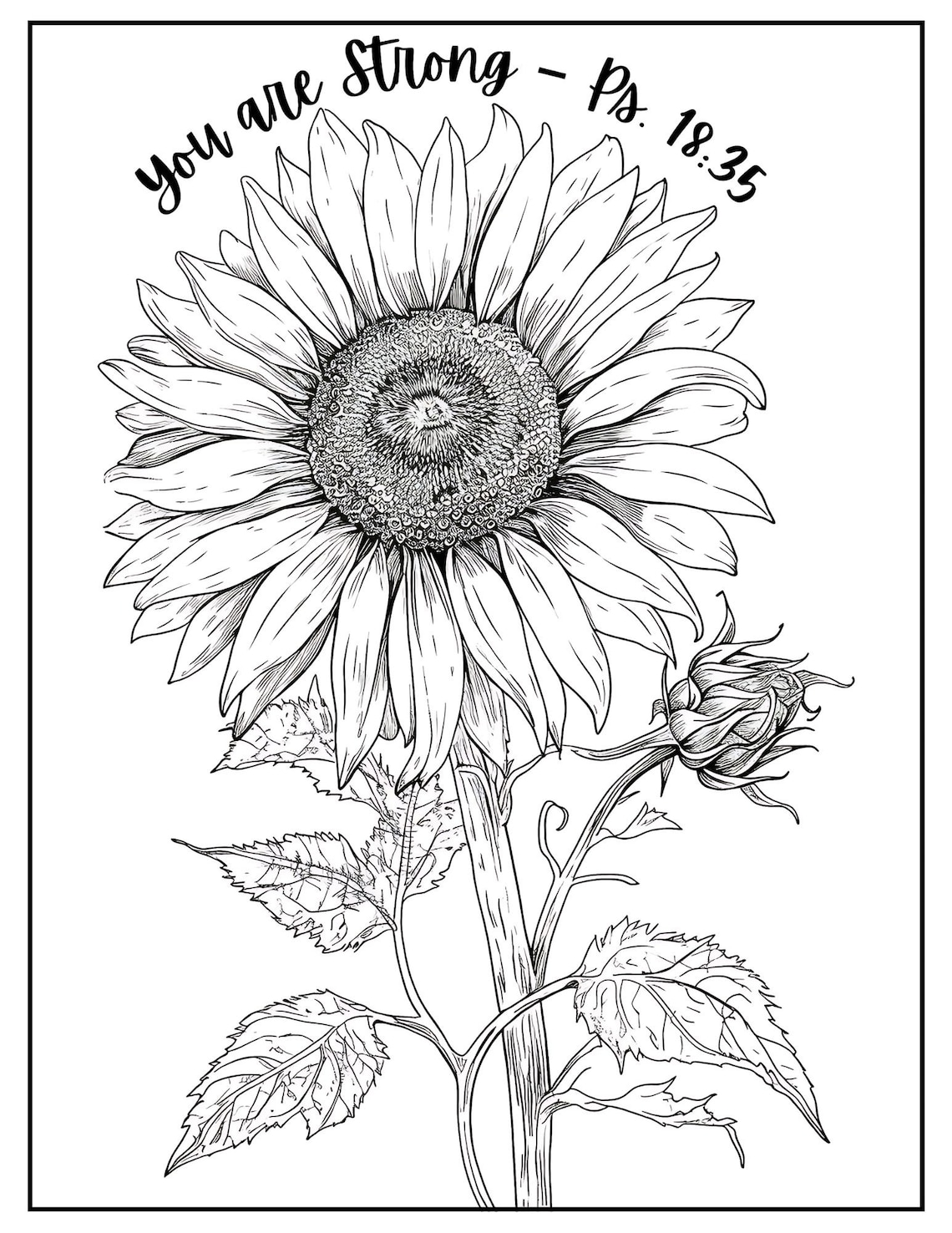 Faith and Flowers Adult Coloring Pages With Beautiful Flowers ...