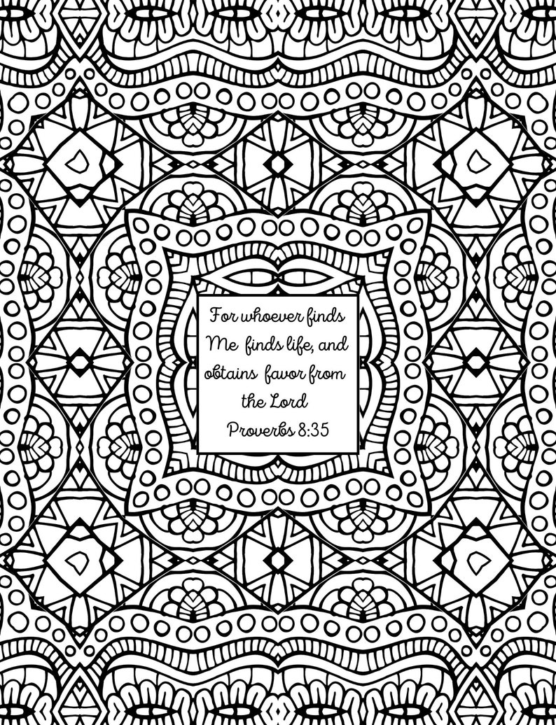 20 Zentangles & Proverbs Adult Coloring Pages Printable - Etsy