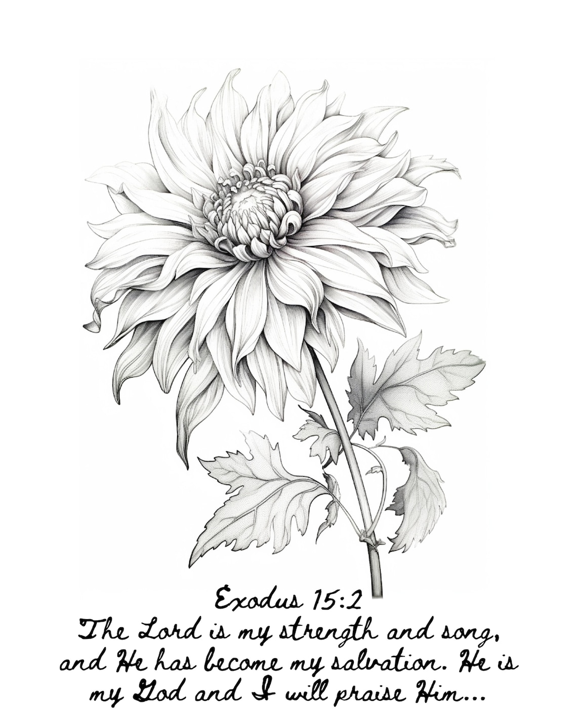 Faith and Flowers Adult Coloring Pages With Beautiful Flowers and ...