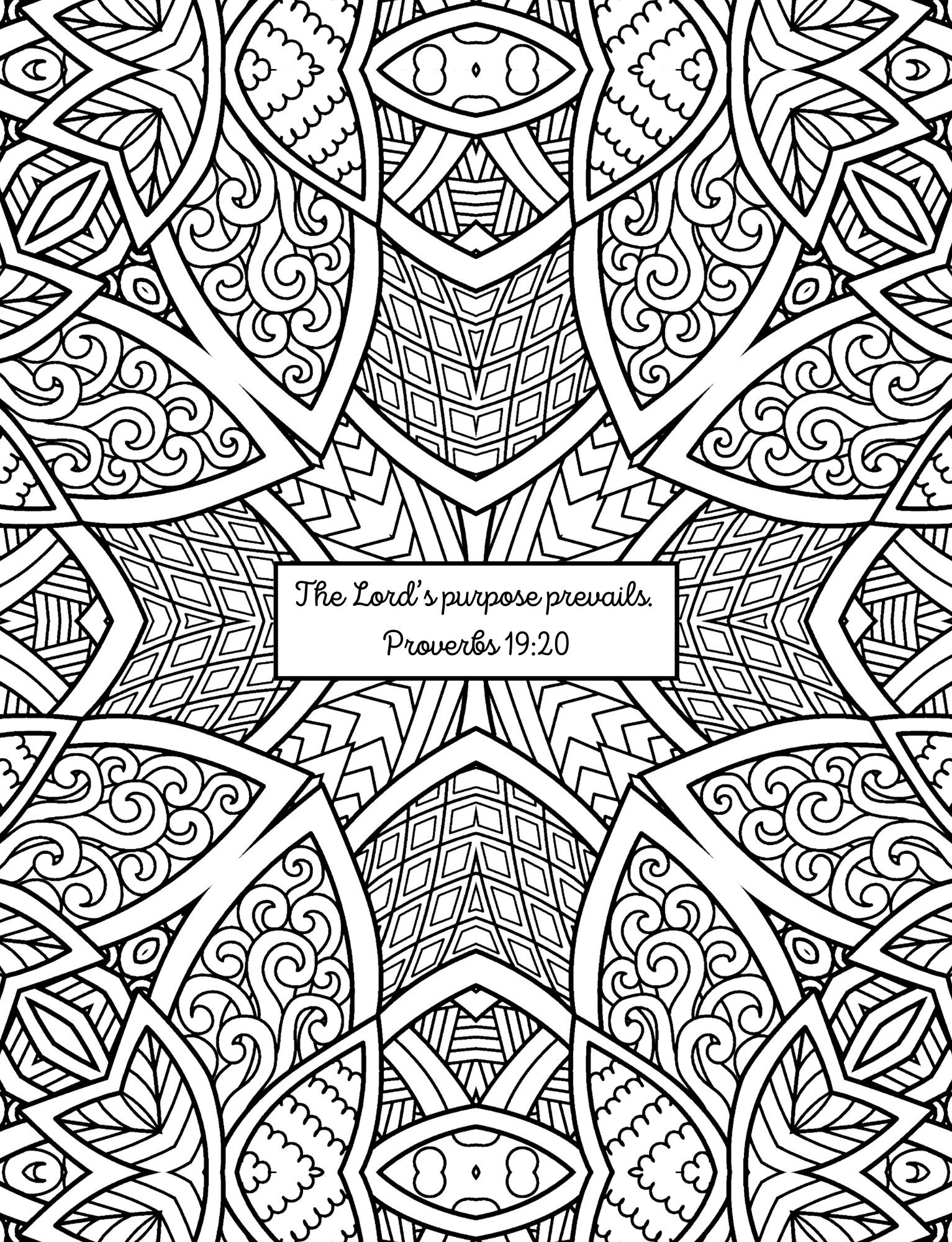 20 Zentangles & Proverbs Adult Coloring Pages Printable - Etsy