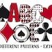 Deck of Cards Doodle Alphabet Letter Poker Cards Doodle Letter & Number ...