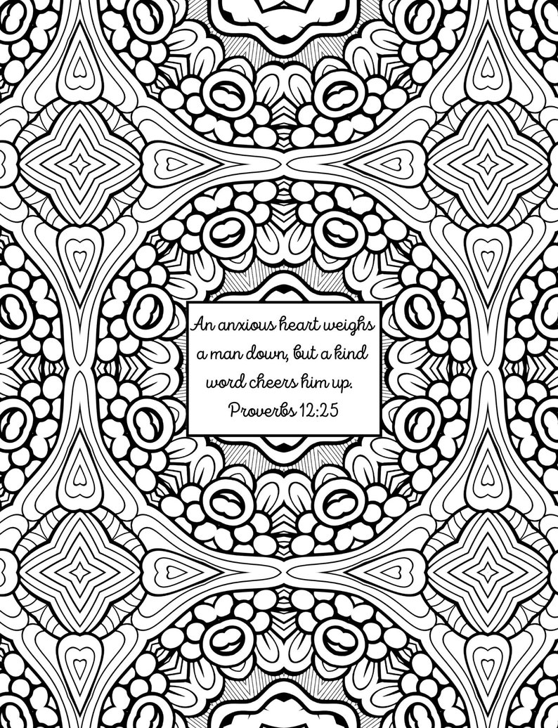 20 Zentangles & Proverbs Adult Coloring Pages Printable - Etsy