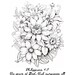 Faith and Flowers Adult Coloring Pages With Beautiful Flowers and ...