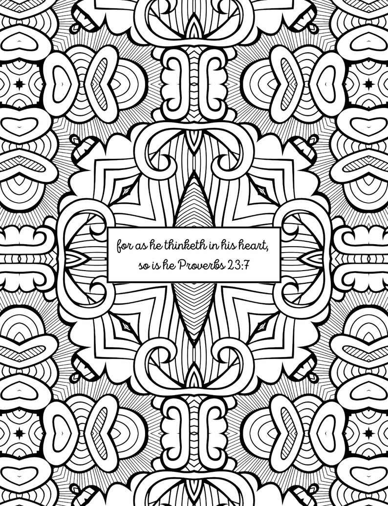 20 Zentangles & Proverbs Adult Coloring Pages Printable - Etsy
