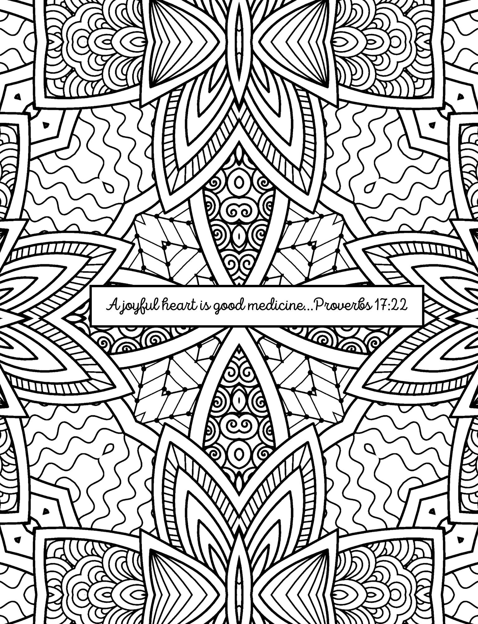 20 Zentangles & Proverbs Adult Coloring Pages Printable - Etsy
