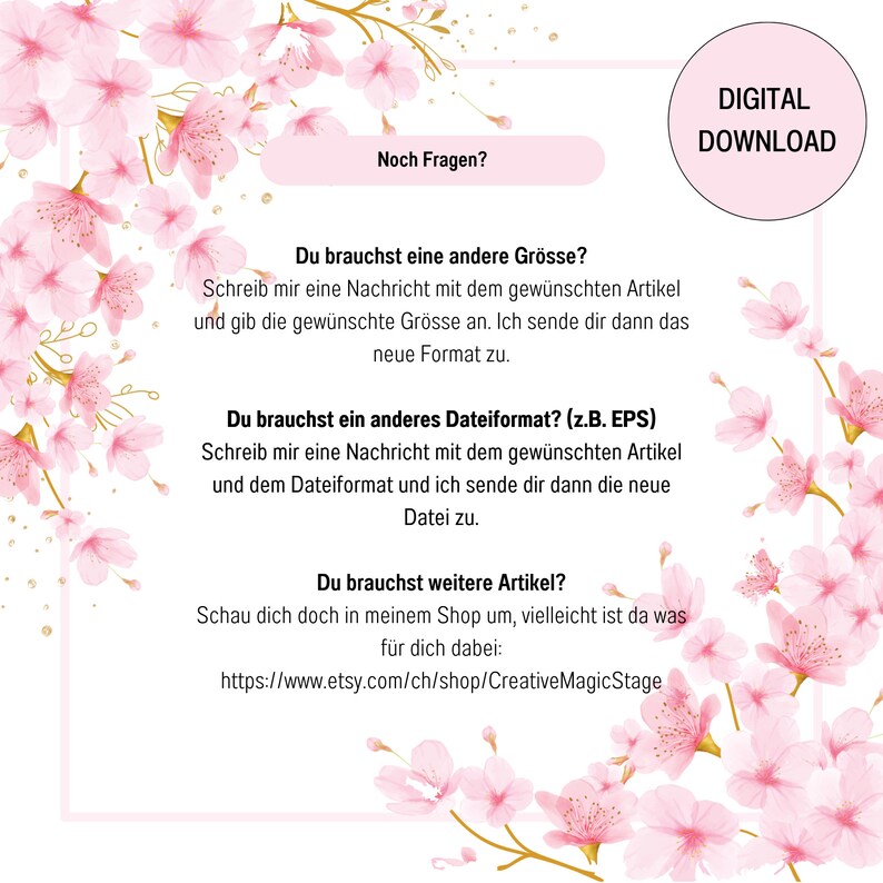 Cherry Blossom Printable Stationery, Line Sheet, Floral Printable ...